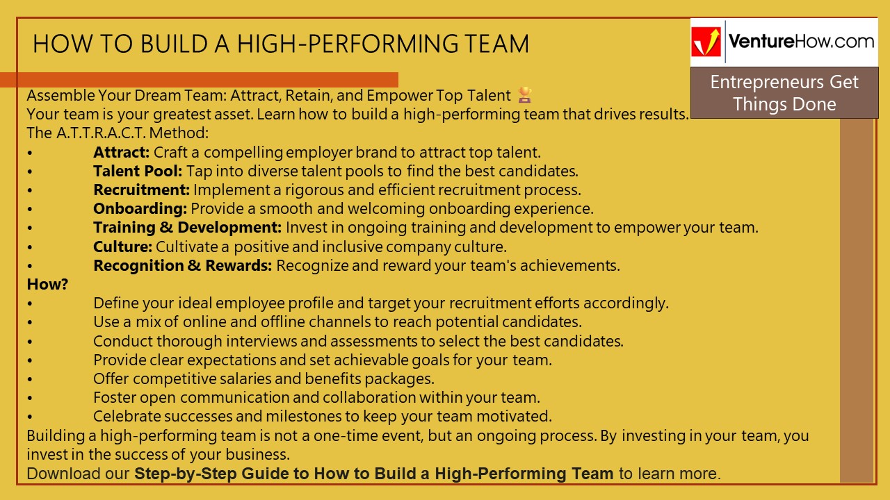 How to Build a High-Performing Team