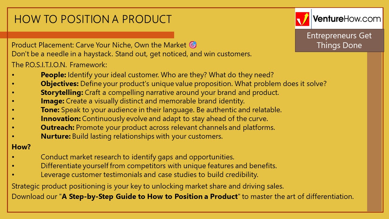 How to Position a Product